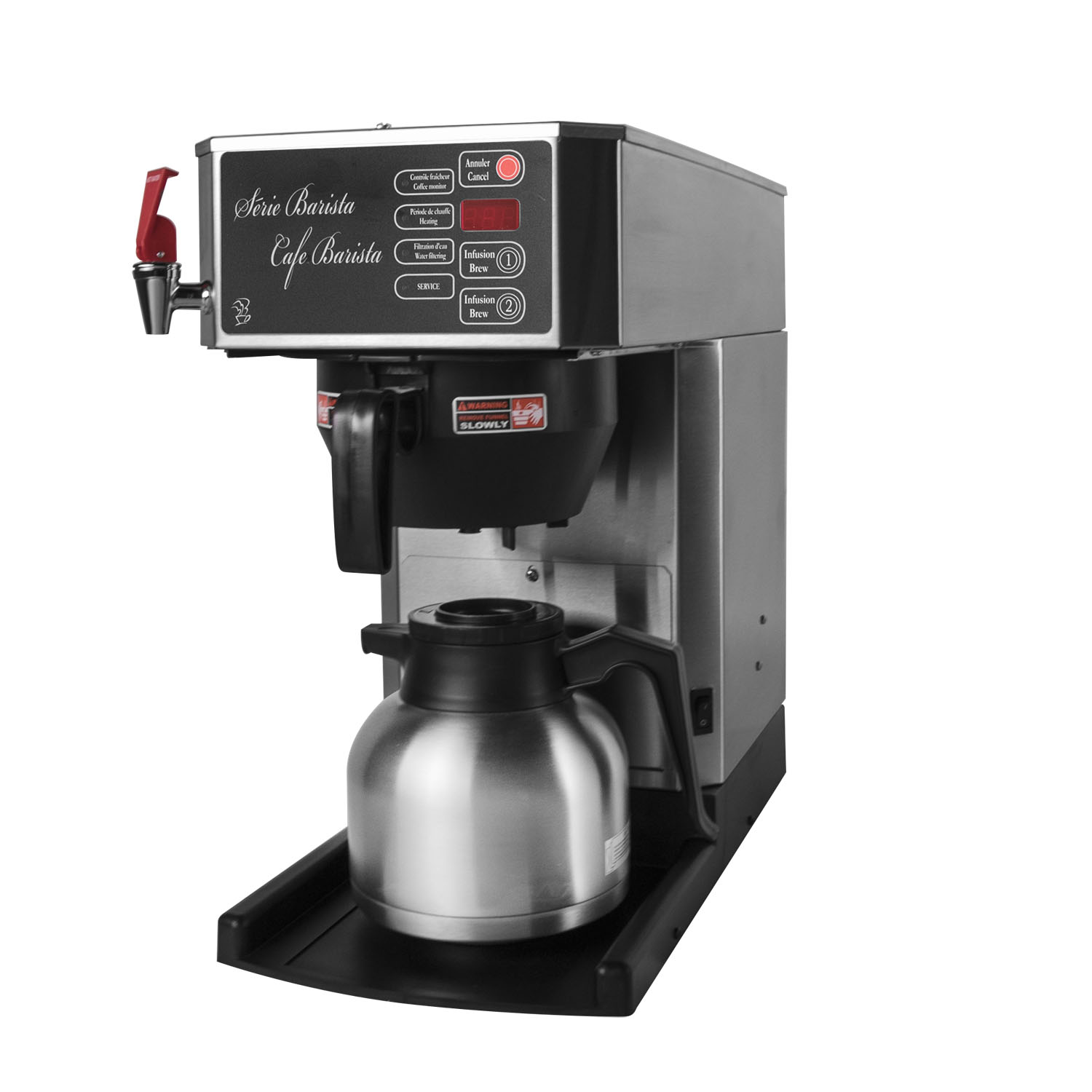 B350-0 Angle with Thermal Vaculator Carafe - Newco Coffee